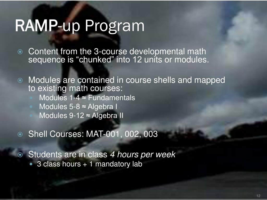 PPT - The RAMP-up Math Initiative: Redesigning the curriculum ...