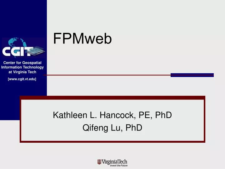 PPT - FPMweb PowerPoint Presentation, free download - ID:3214235