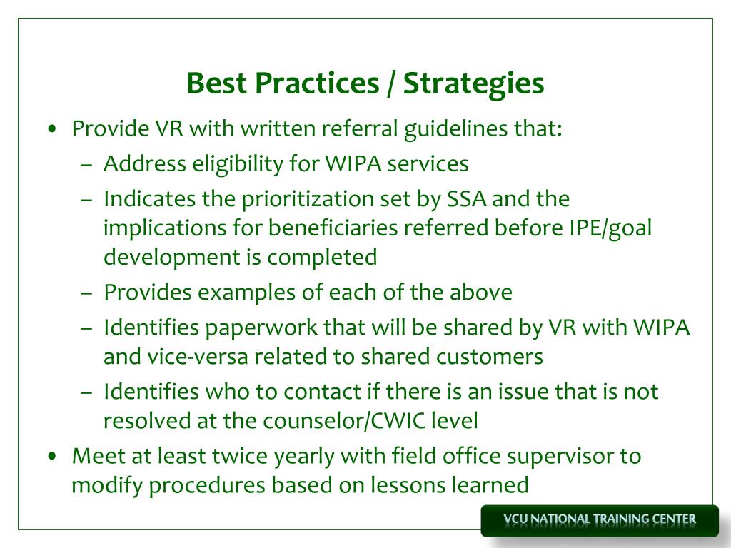PPT - Establishing Effective Partnerships with State Vocational ...