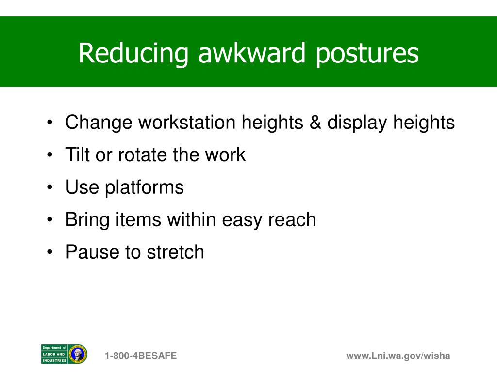 PPT - Ergonomics Awareness Education PowerPoint Presentation, free ...