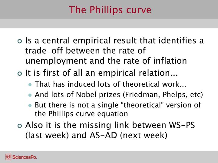 PPT - The Phillips curve, the NAIRU and the role of expectations ...