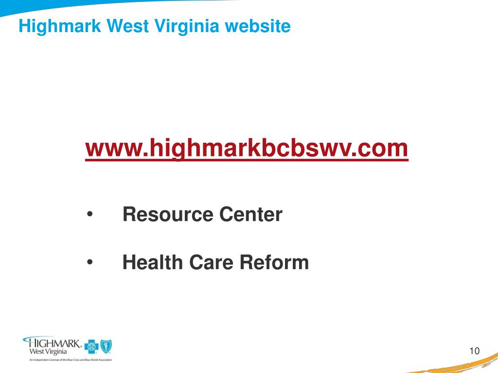 PPT - Highmark Blue Cross Blue Shield WV May 15, 2014 PowerPoint ...