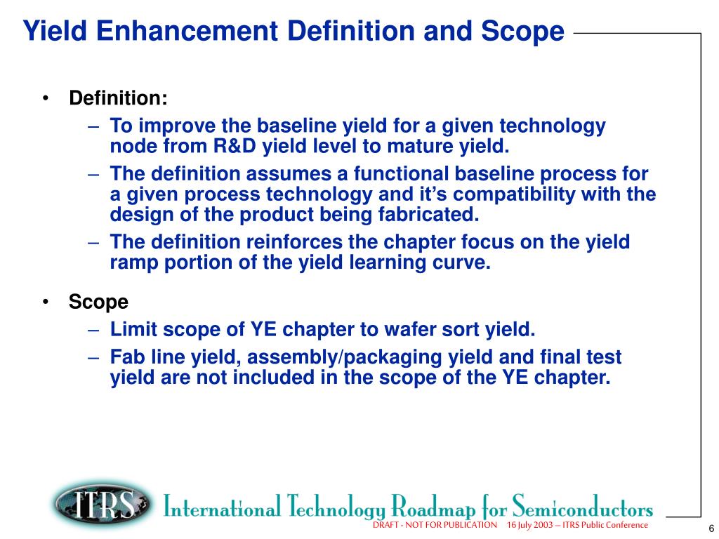 PPT - ITRS Conference July 14 - 16, 2003 San Francisco, California ...