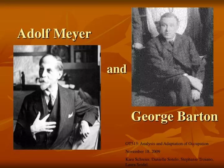 PPT - Adolf Meyer PowerPoint Presentation, free download - ID:3216415