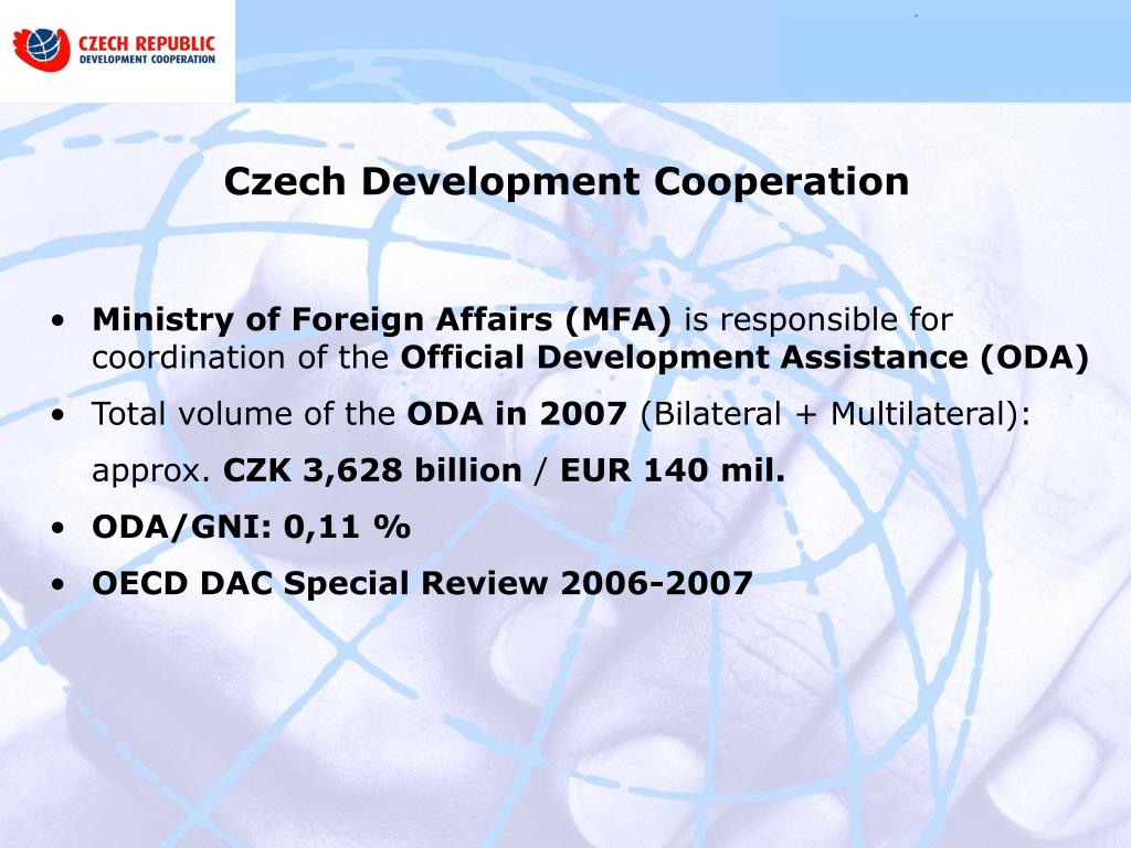 PPT - Czech Development Agency Ministry of Foreign Affairs czda.cz ...