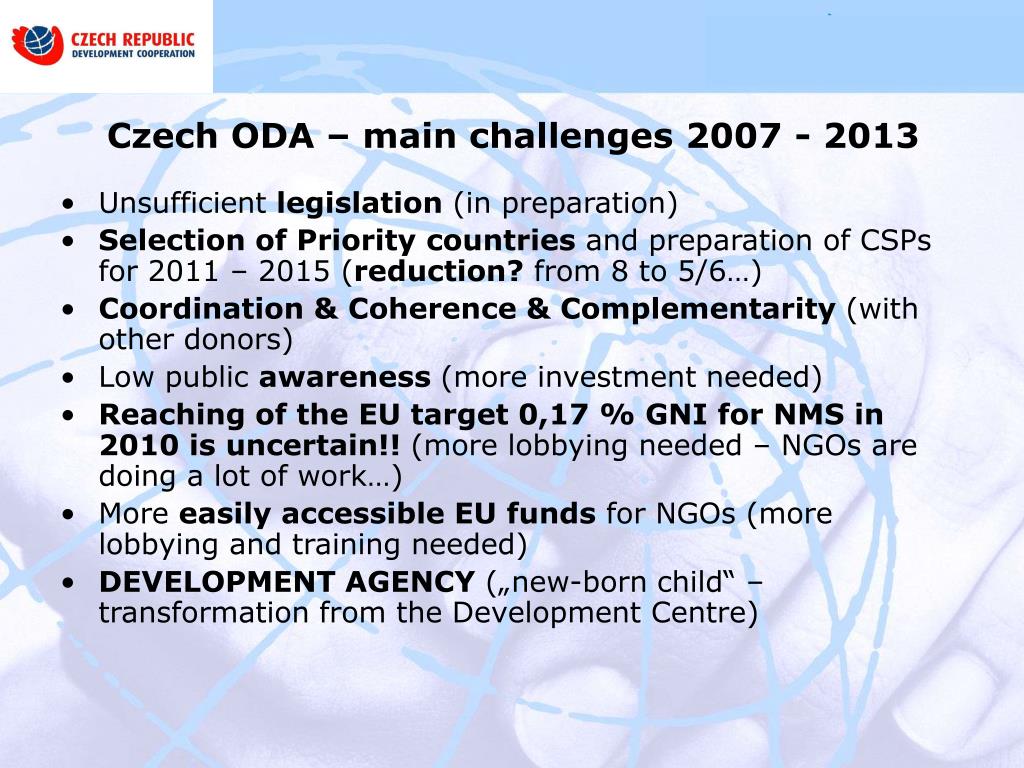 PPT - Czech Development Agency Ministry of Foreign Affairs czda.cz ...