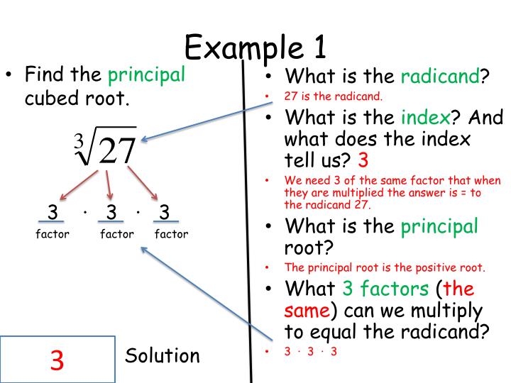 PPT - Cubed Roots, Add/sub Sq. Roots and non-square integers notes ...