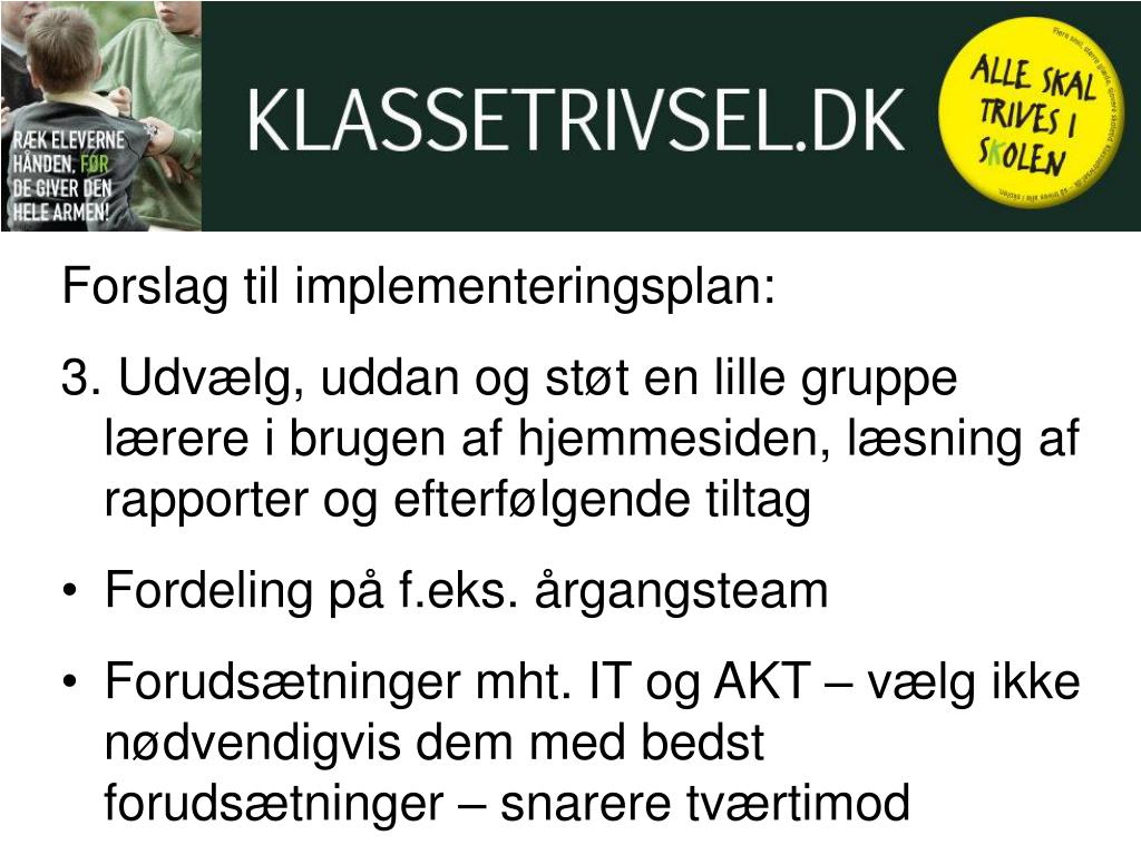 PPT - Plan for eftermiddagen: Udviklingsprojektet Baggrund for ...