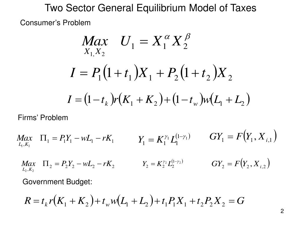 PPT - Two sector Model Sixteen Sector Model of the UK Economy ...