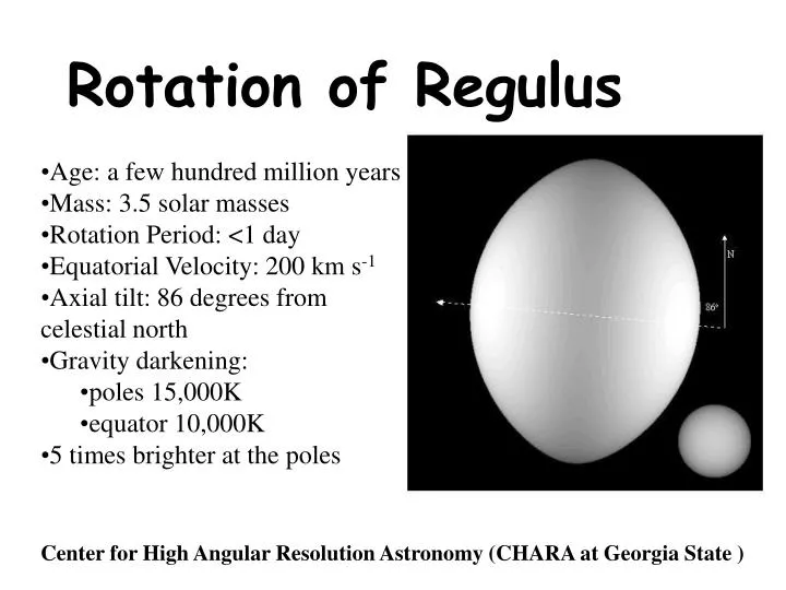 PPT - Rotation of Regulus PowerPoint Presentation, free download - ID ...