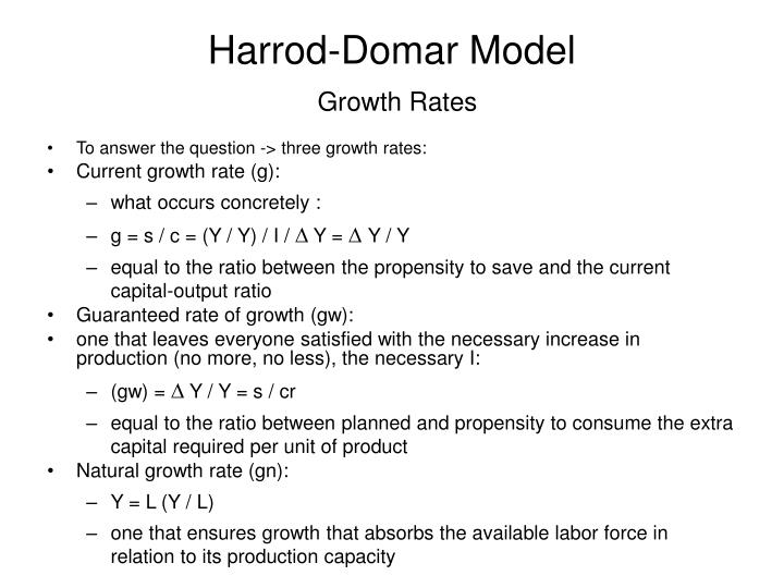 PPT - Harrod -Domar Model introduction PowerPoint Presentation - ID:3217464