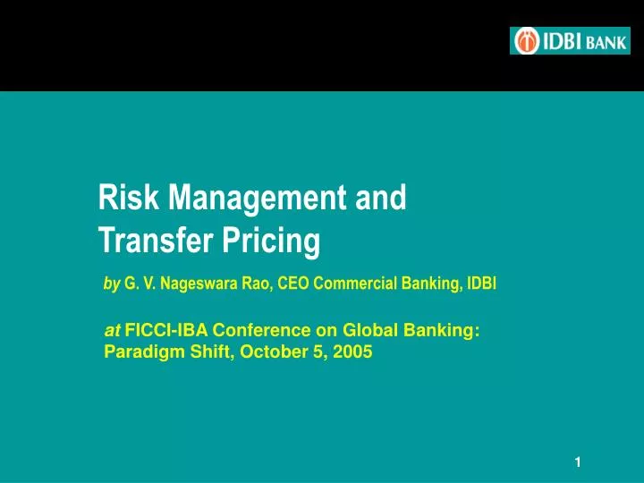 PPT - Risk Management and Transfer Pricing PowerPoint Presentation ...