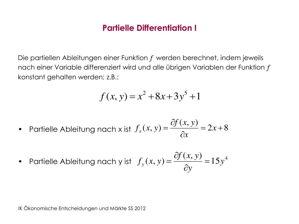 PPT - IK Ökonomische Entscheidungen und Märkte PowerPoint Presentation ...