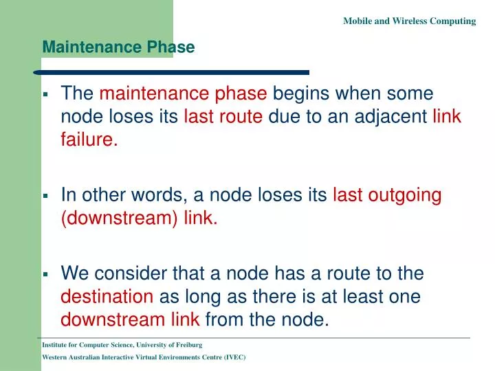 PPT - Maintenance Phase PowerPoint Presentation, free download - ID:3217638