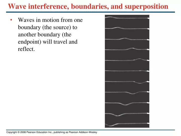 PPT - Wave interference, boundaries, and superposition PowerPoint ...
