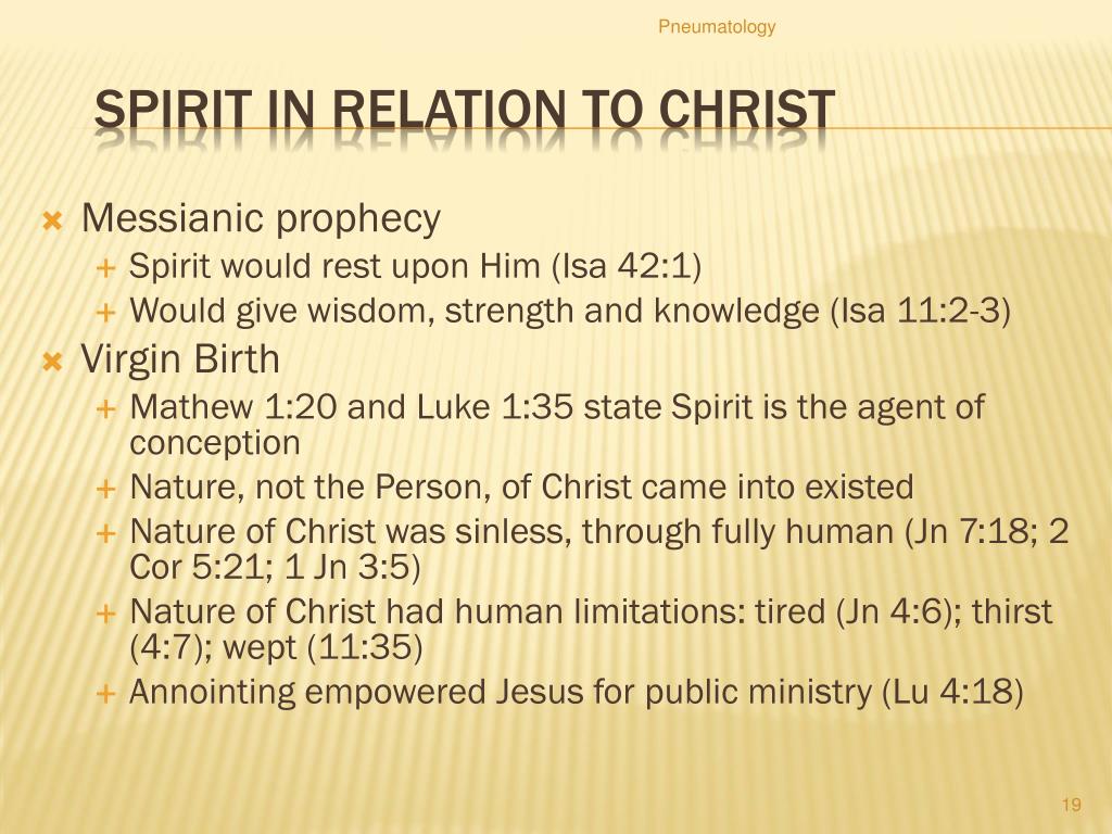 PPT - Pneumatology The Study of the Holy Spirit PowerPoint Presentation ...