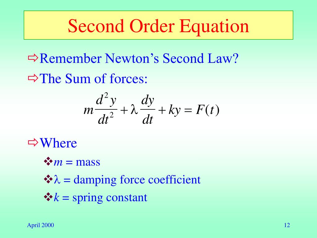 PPT - Second Order Systems PowerPoint Presentation, free download - ID ... PPT - Second Order Systems PowerPoint Presentation, free download - ID ...