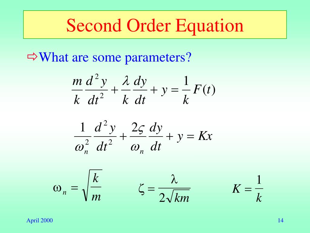 PPT Second Order Systems PowerPoint Presentation Free Download ID