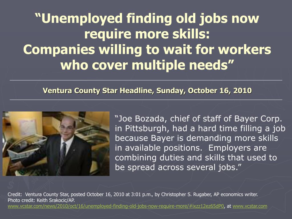 PPT - Workforce Skills & the Economy: Ventura County’s Pathway to ...