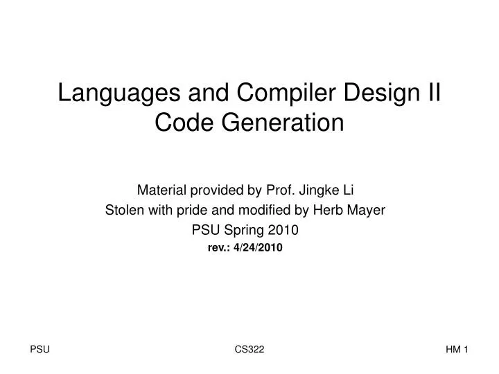 Simple code generator in compiler design ppt - companieslasopa