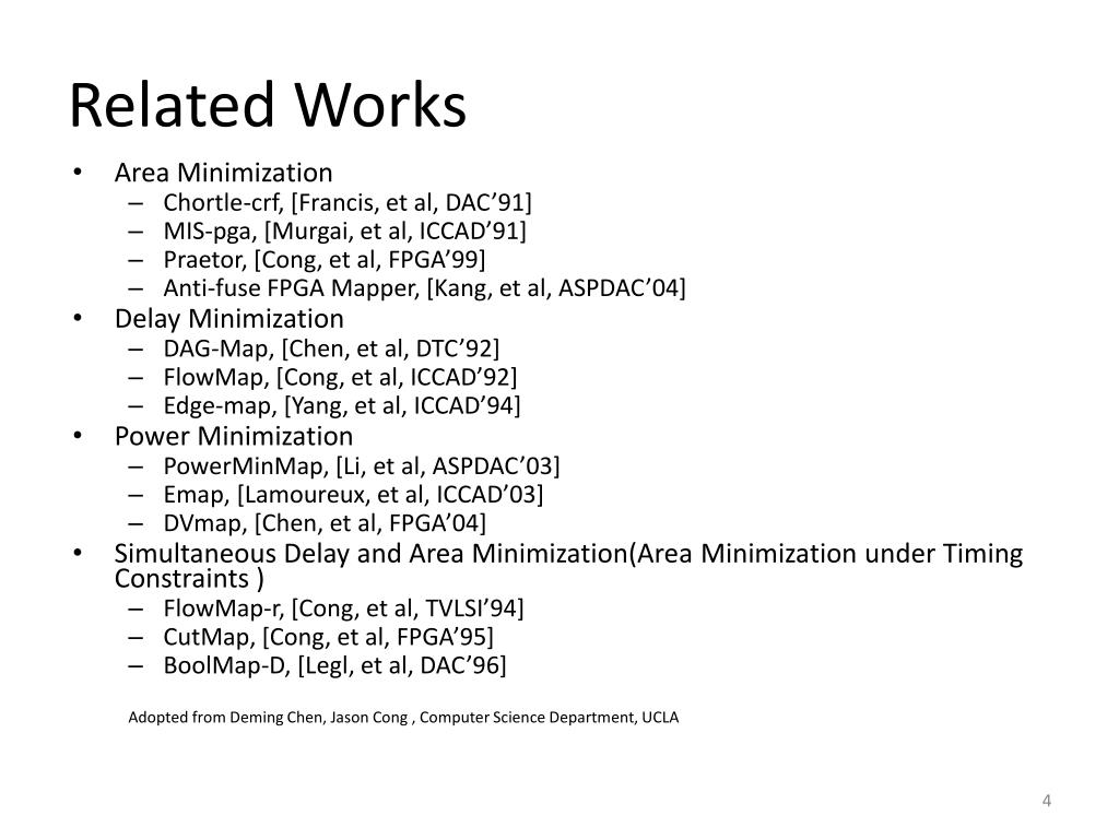 Ppt Daomap A Depth Optimal Area Optimization Mapping Algorithm For Fpga Designs Powerpoint