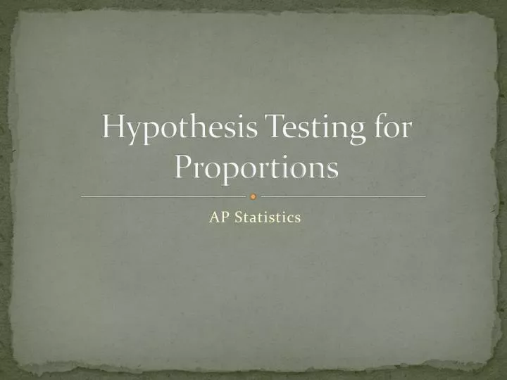 PPT - Hypothesis Testing for Proportions PowerPoint Presentation, free ... PPT - Hypothesis Testing for Proportions PowerPoint Presentation, free ...