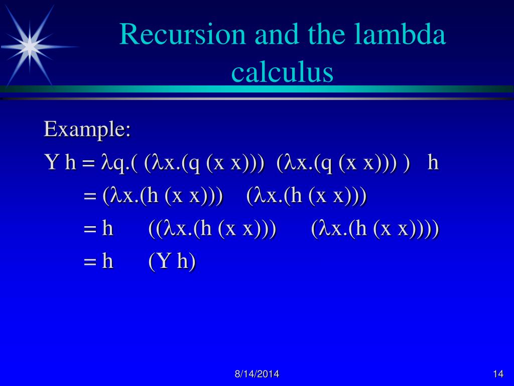 Ppt Gc163011 Functional Programming Lecture 6 Recursion And The Lambda Calculus Powerpoint