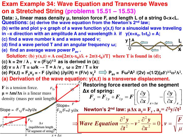 PPT - Mechanical Waves and Wave Equation PowerPoint Presentation - ID ...