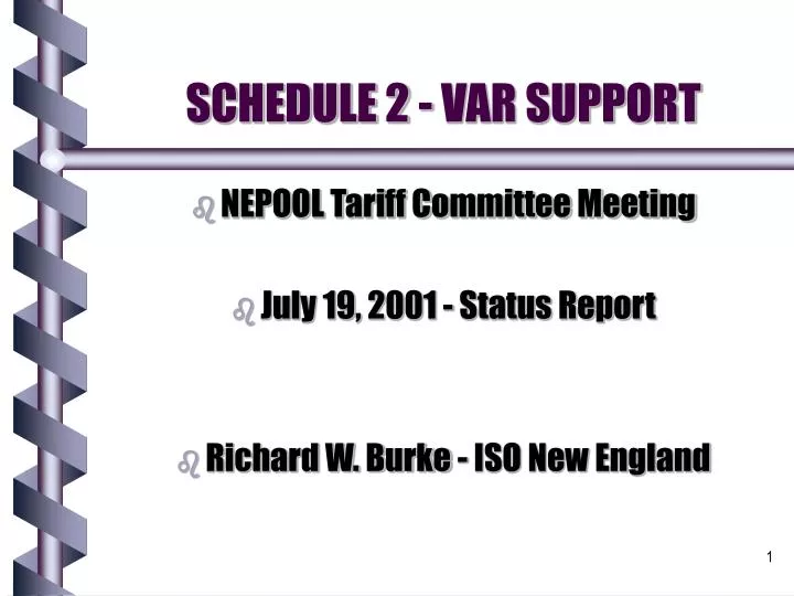 PPT - SCHEDULE 2 - VAR SUPPORT PowerPoint Presentation, free download ...