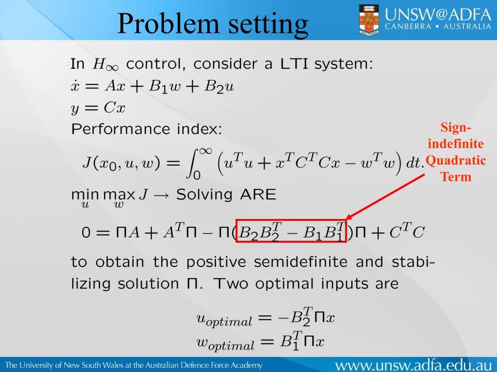 PPT - Game Theoretic Approaches to Solve H Problems PowerPoint ...