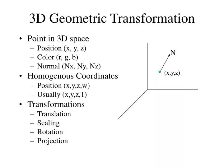 PPT - 3D Geometric Transformation PowerPoint Presentation, free ... PPT - 3D Geometric Transformation PowerPoint Presentation, free ...