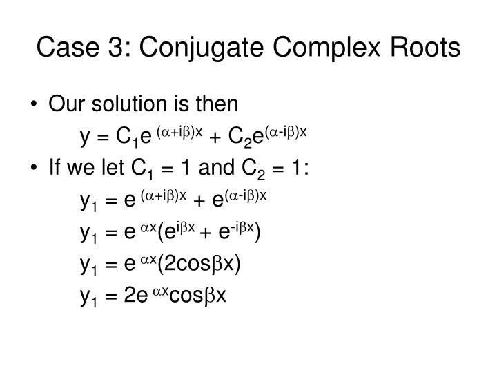 PPT - Homogeneous Linear Differential Equations with Constant ...