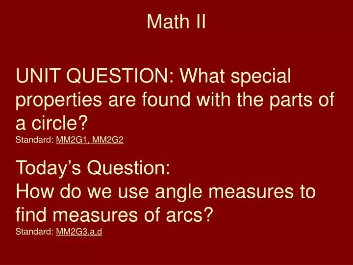 PPT - Math II PowerPoint Presentation, free download - ID:3219350