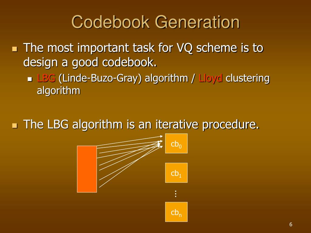 Ppt A Fast Lbg Codebook Training Algorithm For Vector Quantization Powerpoint Presentation