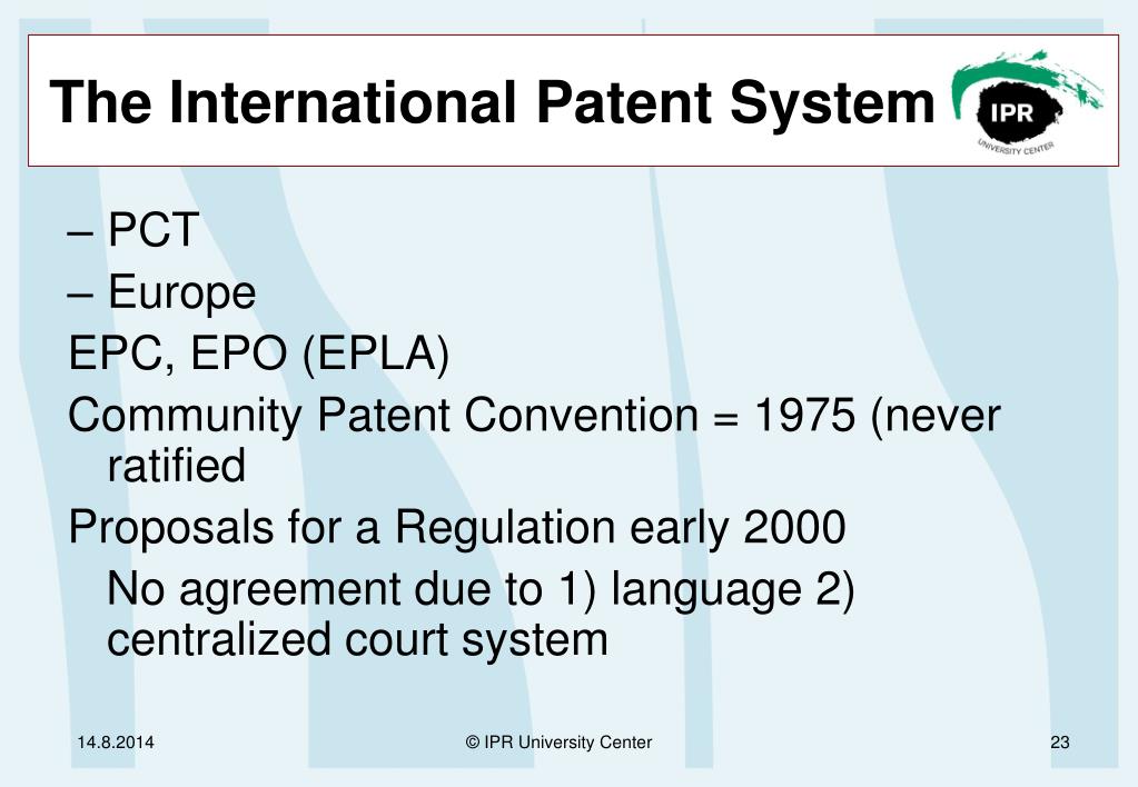 PPT - TRIPS, International and European patent law – and human rights ...