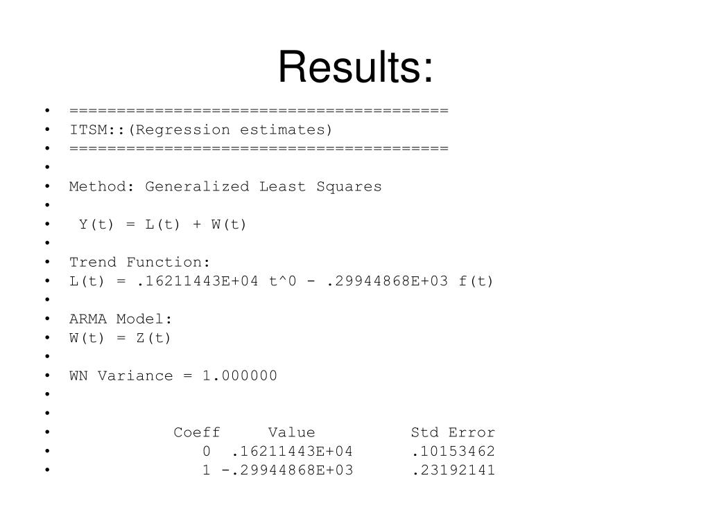 Ppt Regression With Arma Errors Powerpoint Presentation Free