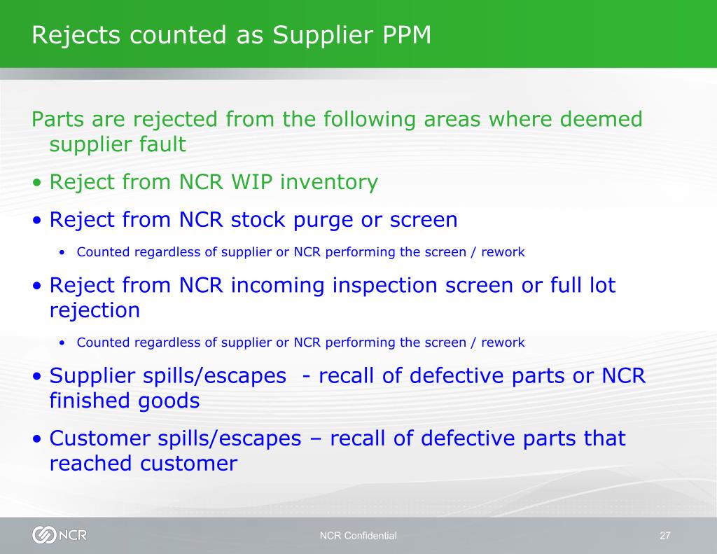 PPT - NCR Supplier Webcast Agenda-April 15, 2013 PowerPoint ...