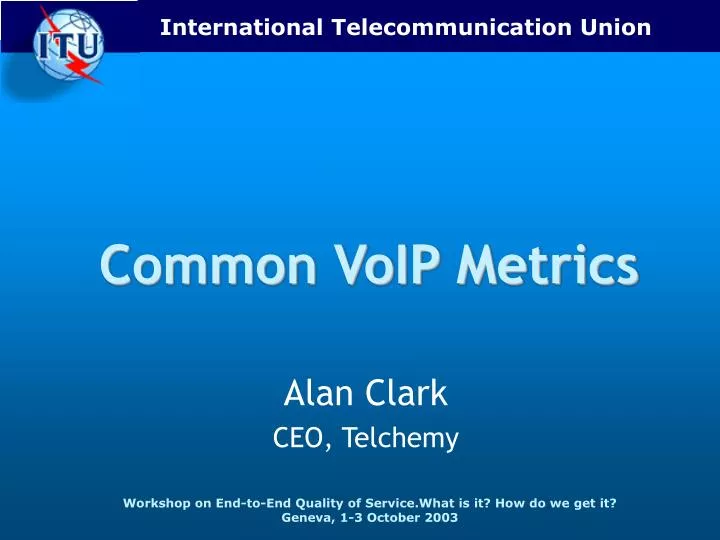 PPT - Common VoIP Metrics PowerPoint Presentation, free download - ID ...