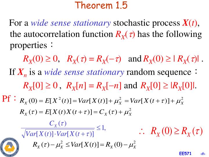 PPT - PART 4 Classification of Random Processes PowerPoint Presentation ...