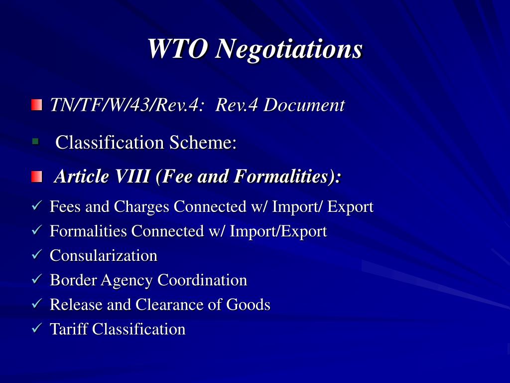 PPT - Trade Facilitation: WTO Negotiations and Beyond PowerPoint ...