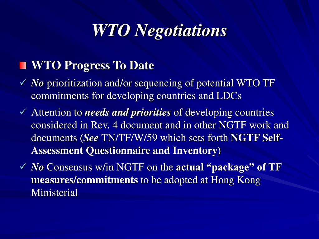 PPT - Trade Facilitation: WTO Negotiations and Beyond PowerPoint ...