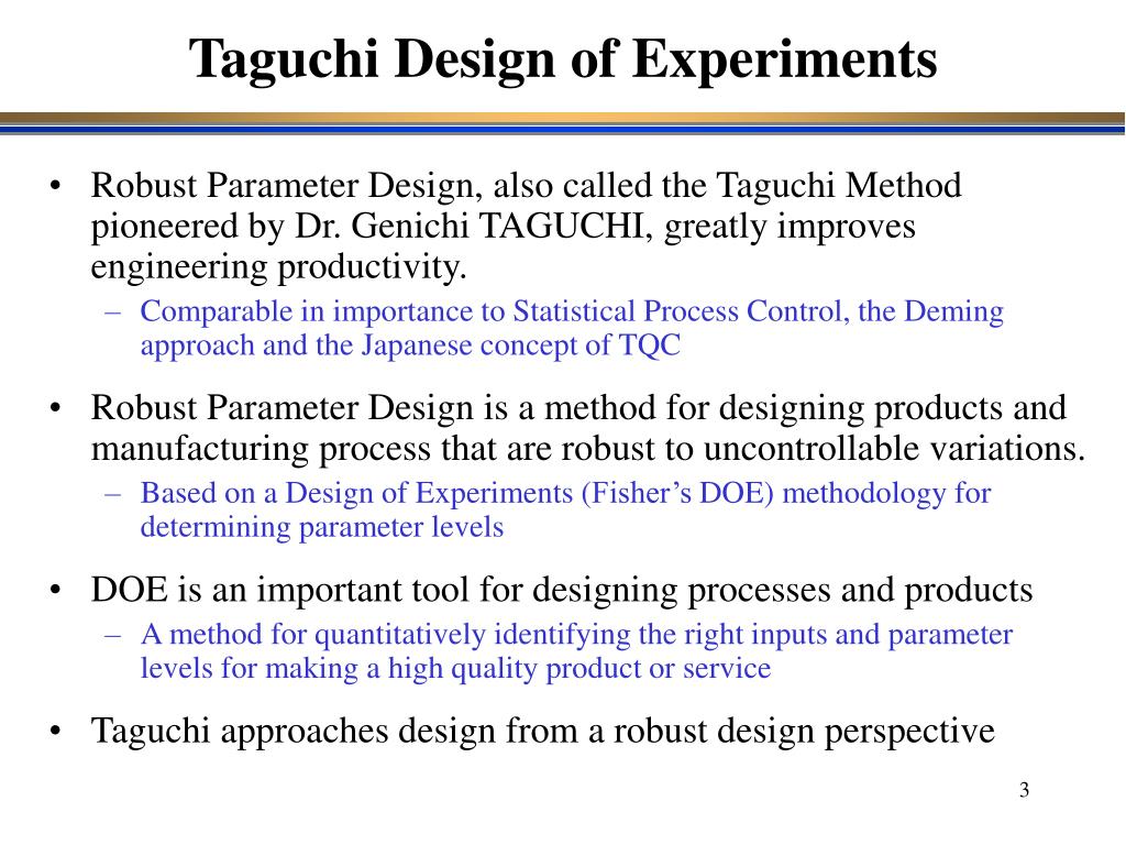 Ppt An Approach To The Sn Ratios Based On The Proportional Models And