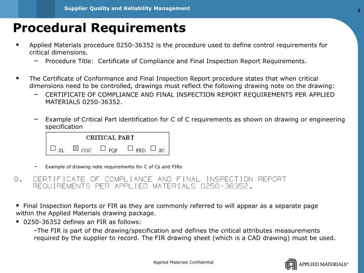 PPT - Presentation for the control of critical dimensions (0250-36352 ...