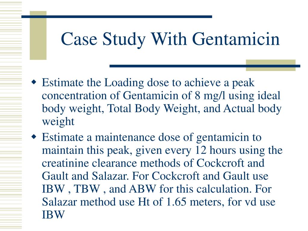 PPT - Dosage Adjustments for Aminoglycosides in Obese Patients ...