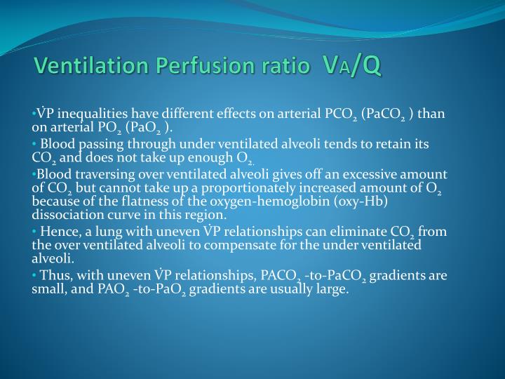 PPT - ALVEOLAR VENTILATION PERFUSION PowerPoint Presentation - ID:3221854