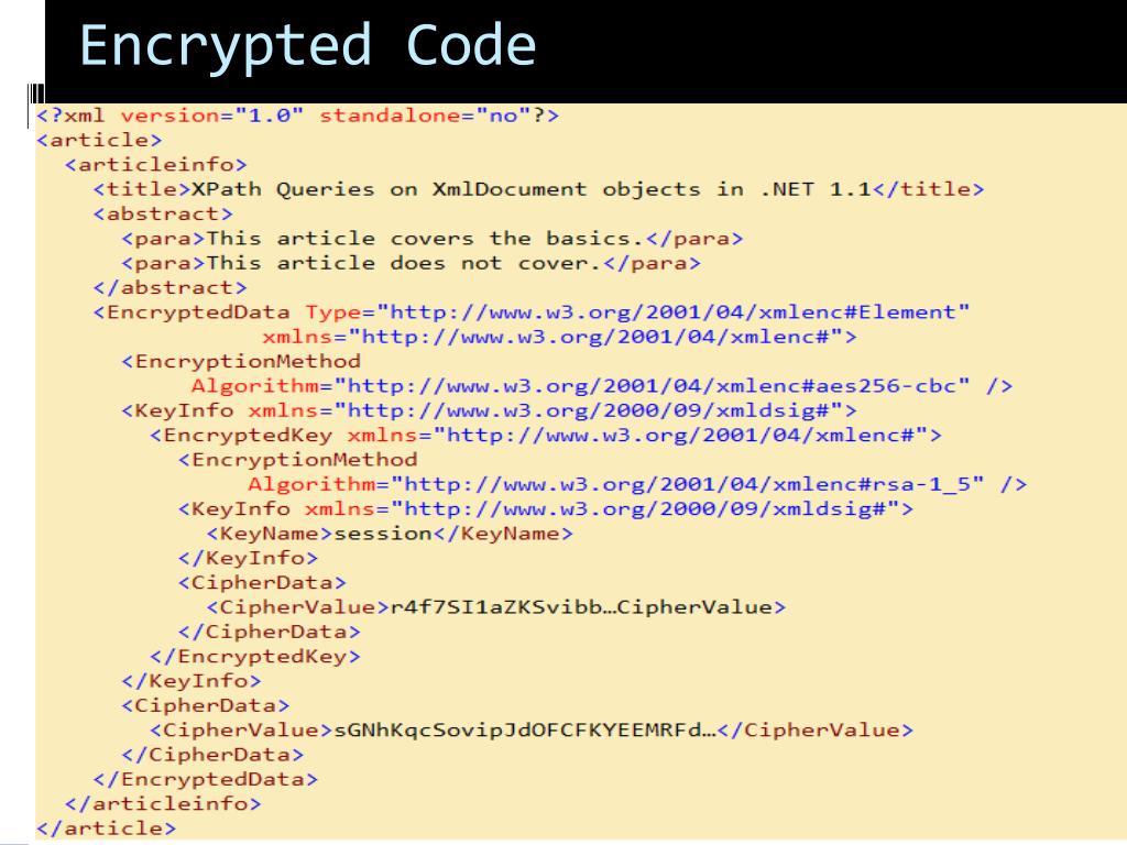 Ppt Xml Cryptography Powerpoint Presentation Free Download Id 3221904