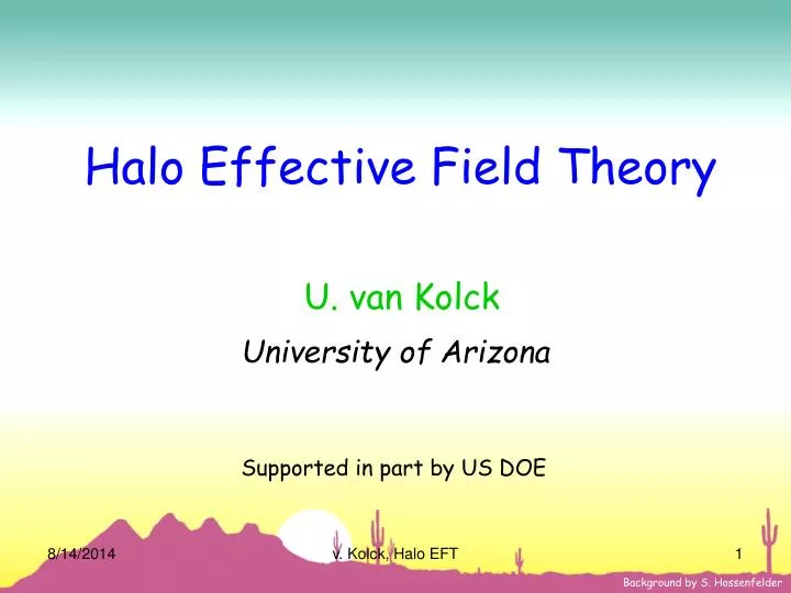 PPT - Halo Effective Field Theory PowerPoint Presentation, free ...