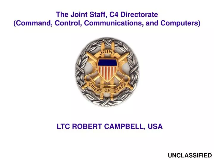 PPT - The Joint Staff, C4 Directorate (Command, Control, Communications ...