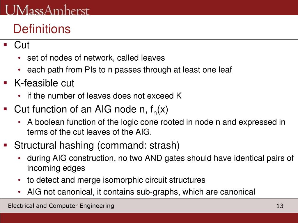Ppt Abc Logic Synthesis Basics Ece 667 Synthesis And Verification Of Digital Systems Spring