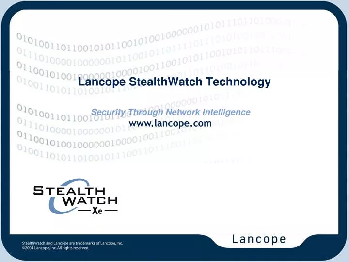 PPT - Lancope StealthWatch Technology PowerPoint Presentation, free ...